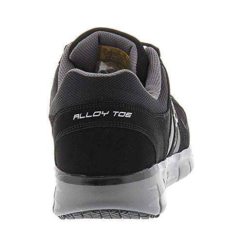 Skechers Men's Synergy Ekron Food Service Shoe, Black/Charcoal, 12 W US