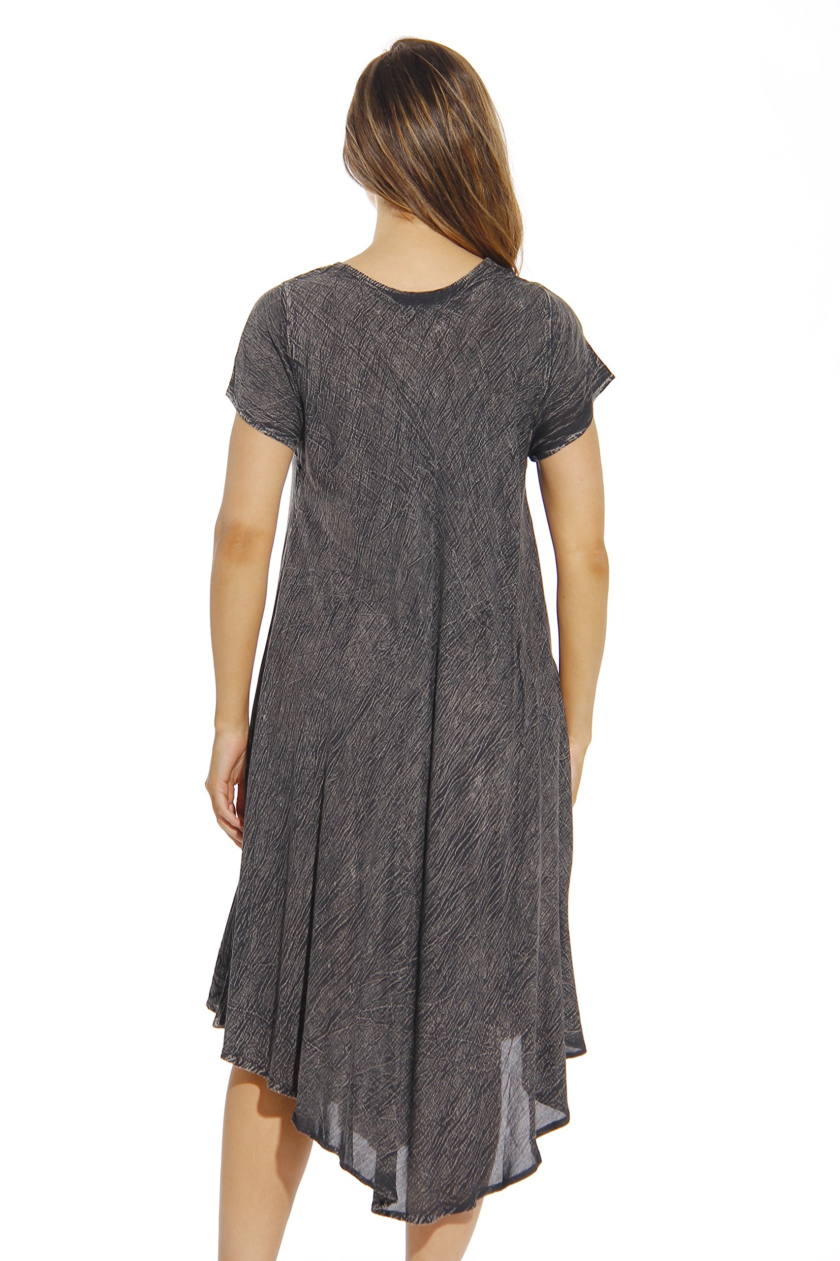 Riviera Sun 21726-CHARC-L Dress/Dresses for Women Charcoal