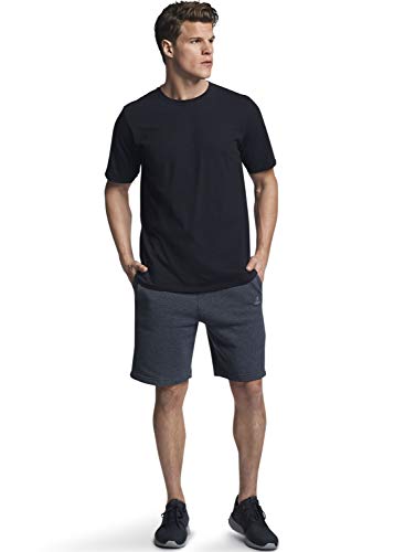Russell Athletic Mens Men's Cotton Performance Short Sleeve T-Shirt T Shirt, Black, Large US