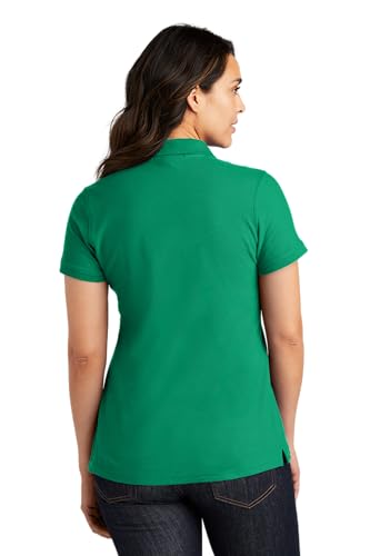 Port Authority Ladies Core Classic Pique Polo, Bright Kelly Green, XX-Large