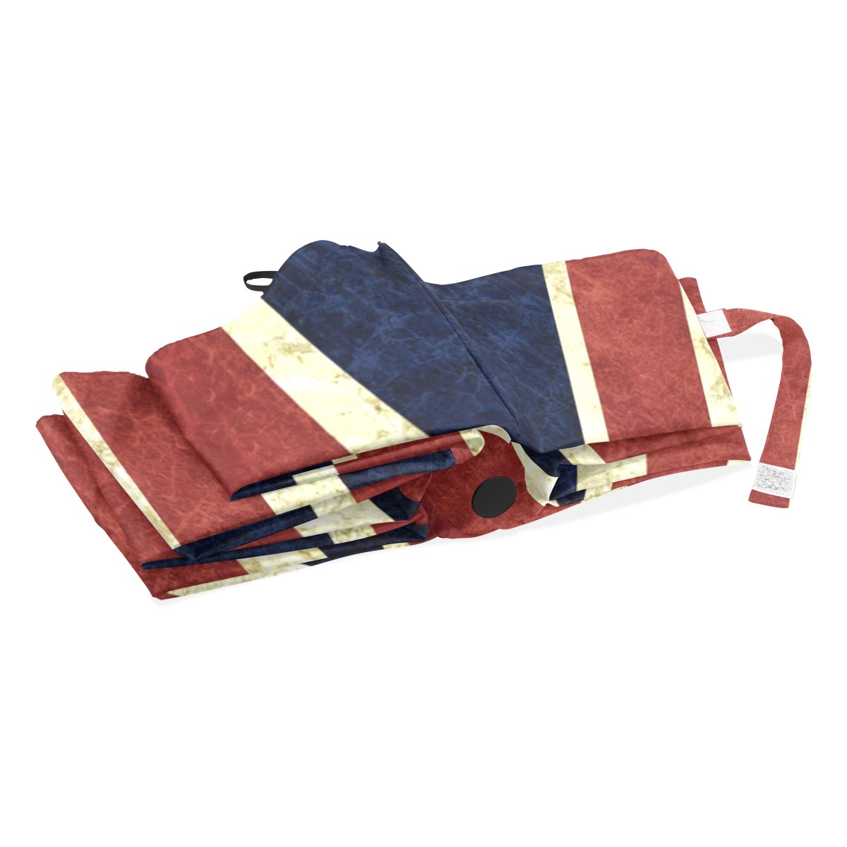 WOZO Vintage Union Jack British 3 Folds Auto Open Close Umbrella