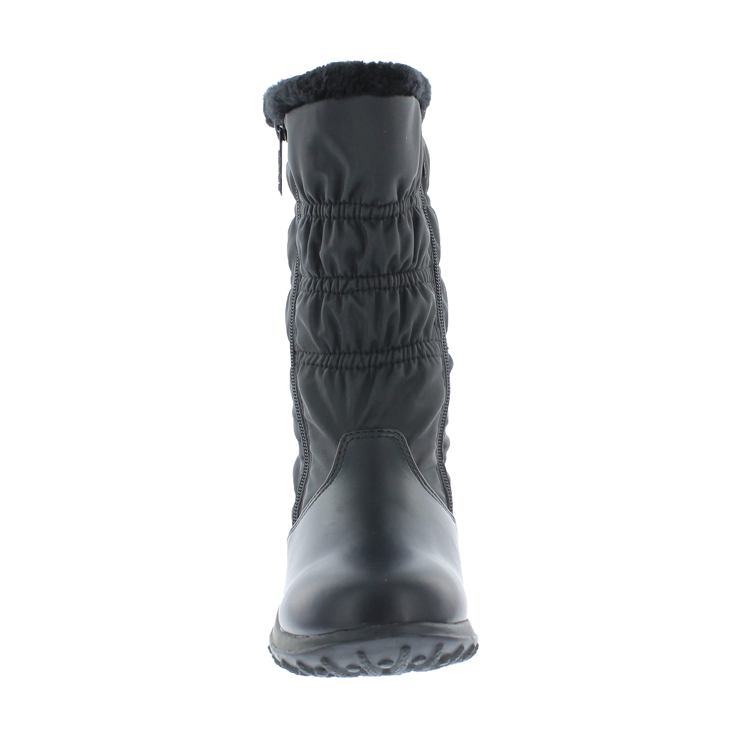 totes Womens Madina Snow Boots, Black, 10 Wide