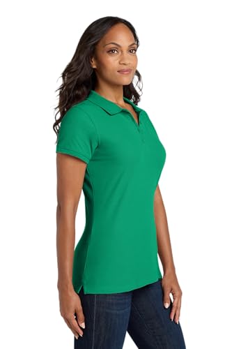 Port Authority Ladies Core Classic Pique Polo, Bright Kelly Green, XX-Large