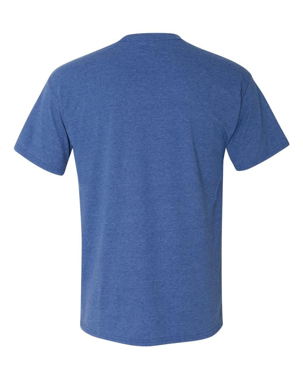 Hanes Men's Short Sleeve X-Temp T-Shirt with FreshIQ (Pack of 2), Royal Blue Heather, Medium