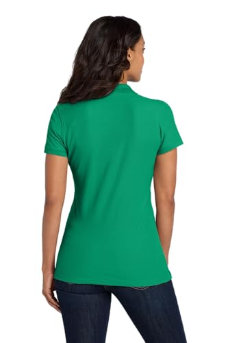 Port Authority Ladies Core Classic Pique Polo, Bright Kelly Green, XX-Large