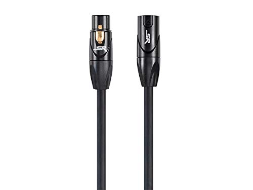 Monoprice XLR Male to XLR Female Cable [Microphone & Interconnect] - 100 Feet | Gold Plated, 16AWG - Stage Right Series