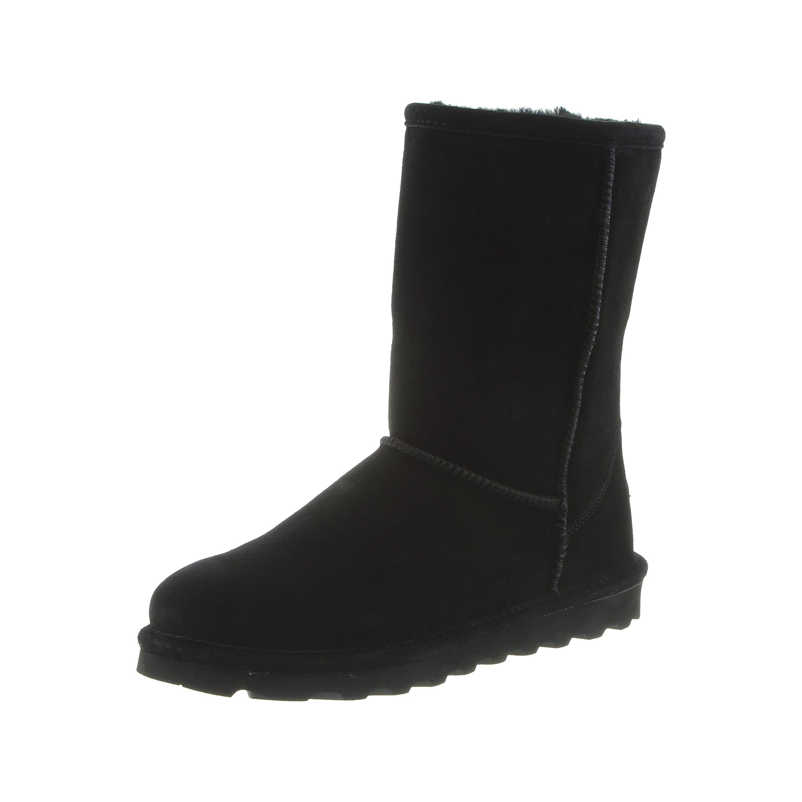 BEARPAW Women's Elle Short Hickory Size 10 | Women's Boot Classic Suede | Women's Slip On Boot | Comfortable Winter Boot