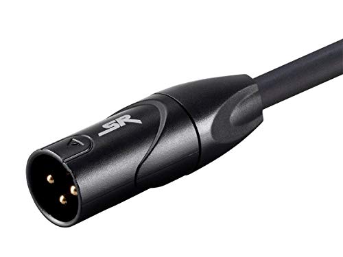 Monoprice XLR Male to XLR Female Cable [Microphone & Interconnect] - 100 Feet | Gold Plated, 16AWG - Stage Right Series