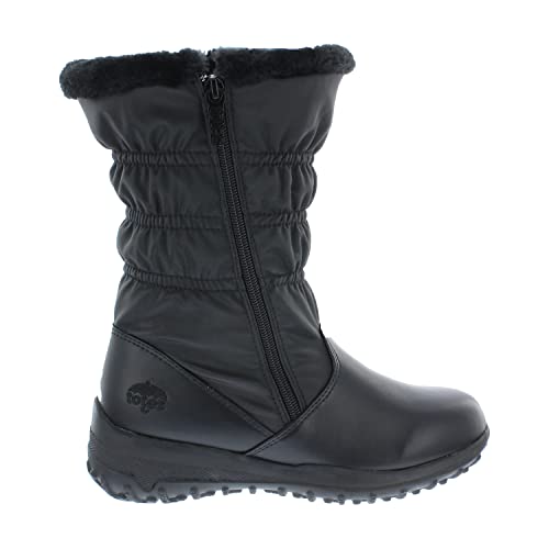 totes Womens Madina Snow Boots, Black, 10