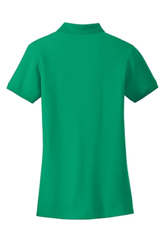 Port Authority Ladies Core Classic Pique Polo, Bright Kelly Green, XX-Large