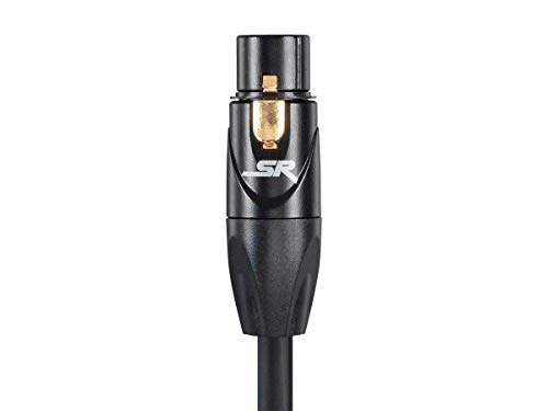 Monoprice XLR Male to XLR Female Cable [Microphone & Interconnect] - 100 Feet | Gold Plated, 16AWG - Stage Right Series