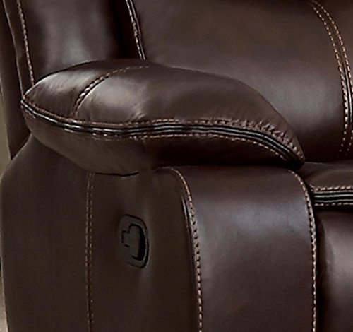 Homelegance Bastrop Double Reclining Sofa (Manual), Brown
