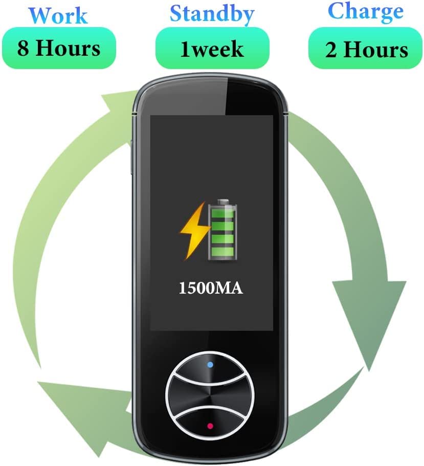 Language Translator Device Portable Real-time Voice Translation in 127 Different Languages and Accents, Support Instant Offline/WiFi/Hotspot Accuracy Image Interpreter Translation