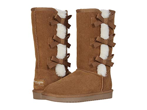 Koolaburra by UGG Kid's Victoria Tall Fashion Boot, Chestnut, 13 Youth US Little Kid