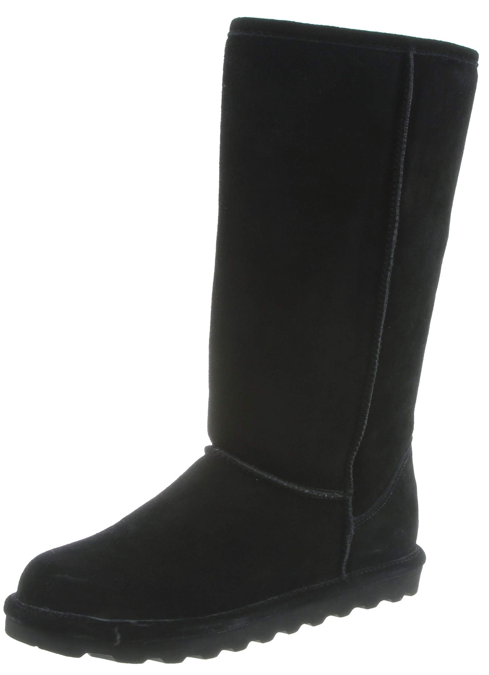 BEARPAW Women's Elle Tall Hickory Size 10 | Women's Boot Classic Suede | Women's Slip On Boot | Comfortable Winter Boot
