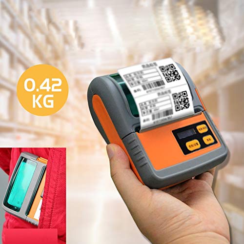 LIUYUNQI Handheld Portable Direct Thermal Mobile Receipt Barcode Waybill Label Printer M421