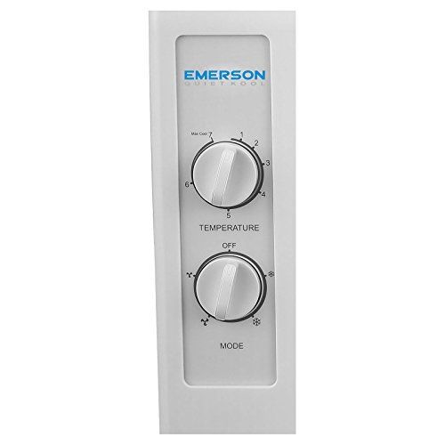 Emerson Quiet Kool 5,000 BTU 115V Window Air Conditioner & Dehumidifier with Mechanical Rotary Controls, AC Unit for Apartment, Dorm Room, Bathroom Small Rooms up to 150 Sq. Ft. in White