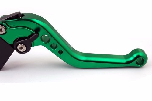 Keewor CNC Adjustable Short Brake Clutch Levers for Yamaha YZF R1 2004-2008 YZF R6 2005-2016 R6S CANADA VERSION 2006 R6S EUROPE VERSION 2006-2007 Green