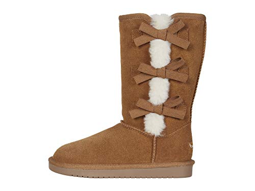 Koolaburra by UGG Kid's Victoria Tall Fashion Boot, Chestnut, 13 Youth US Little Kid