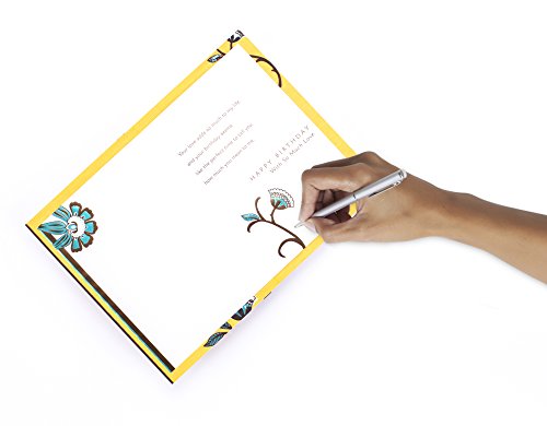 Hallmark Birthday Card for Husband (Brown and Blue Floral)