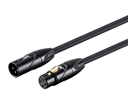 Monoprice XLR Male to XLR Female Cable [Microphone & Interconnect] - 100 Feet | Gold Plated, 16AWG - Stage Right Series
