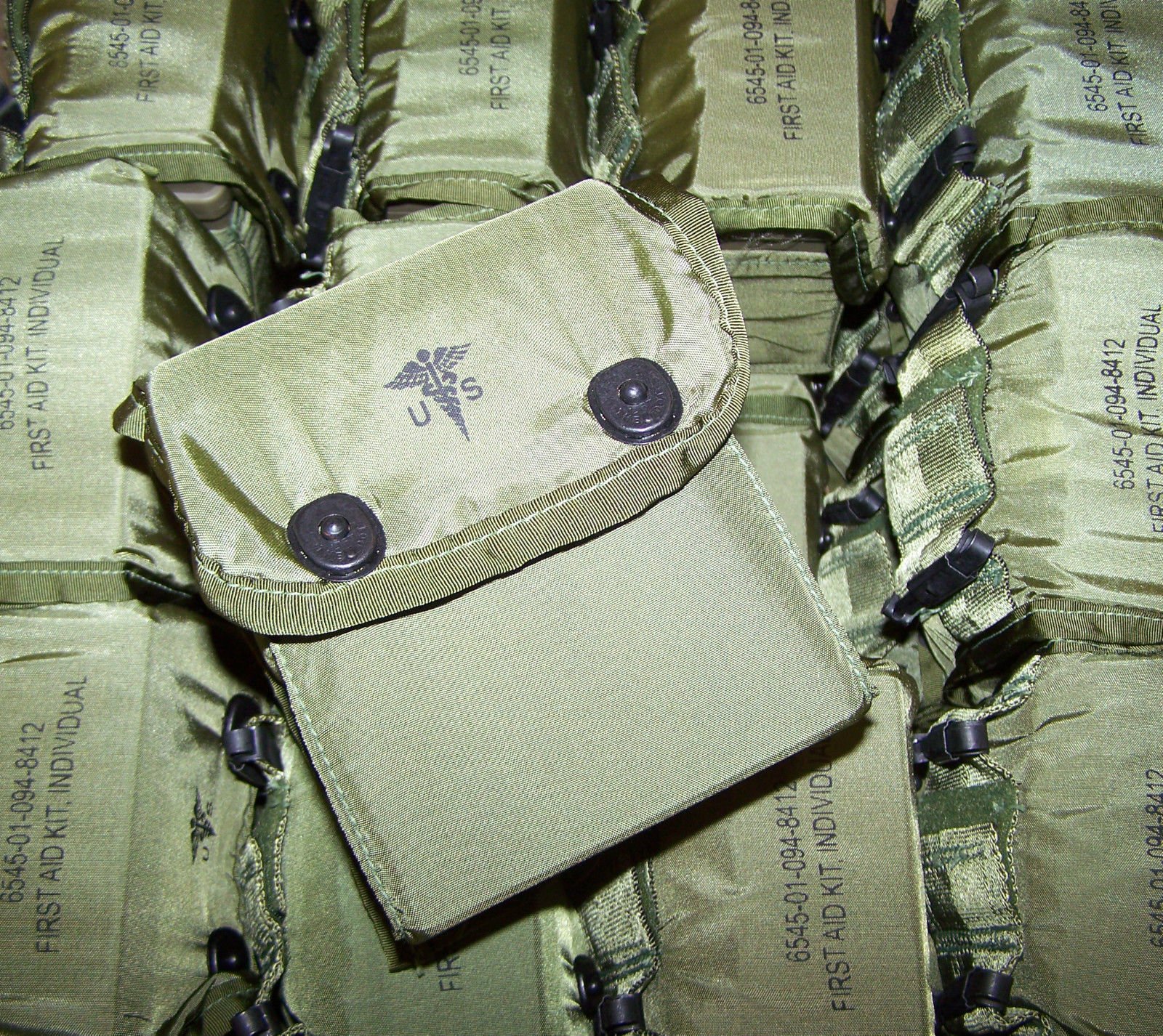 Ambassador Bags & Spats US Army Military Alice First AID CASE Medical Pouch Bag OD Olive Green
