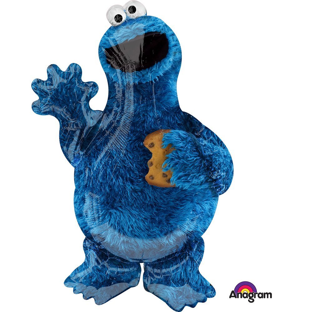 Anagram Cookie Monsters 3rd Birthday Balloon Decorations Party Supplies