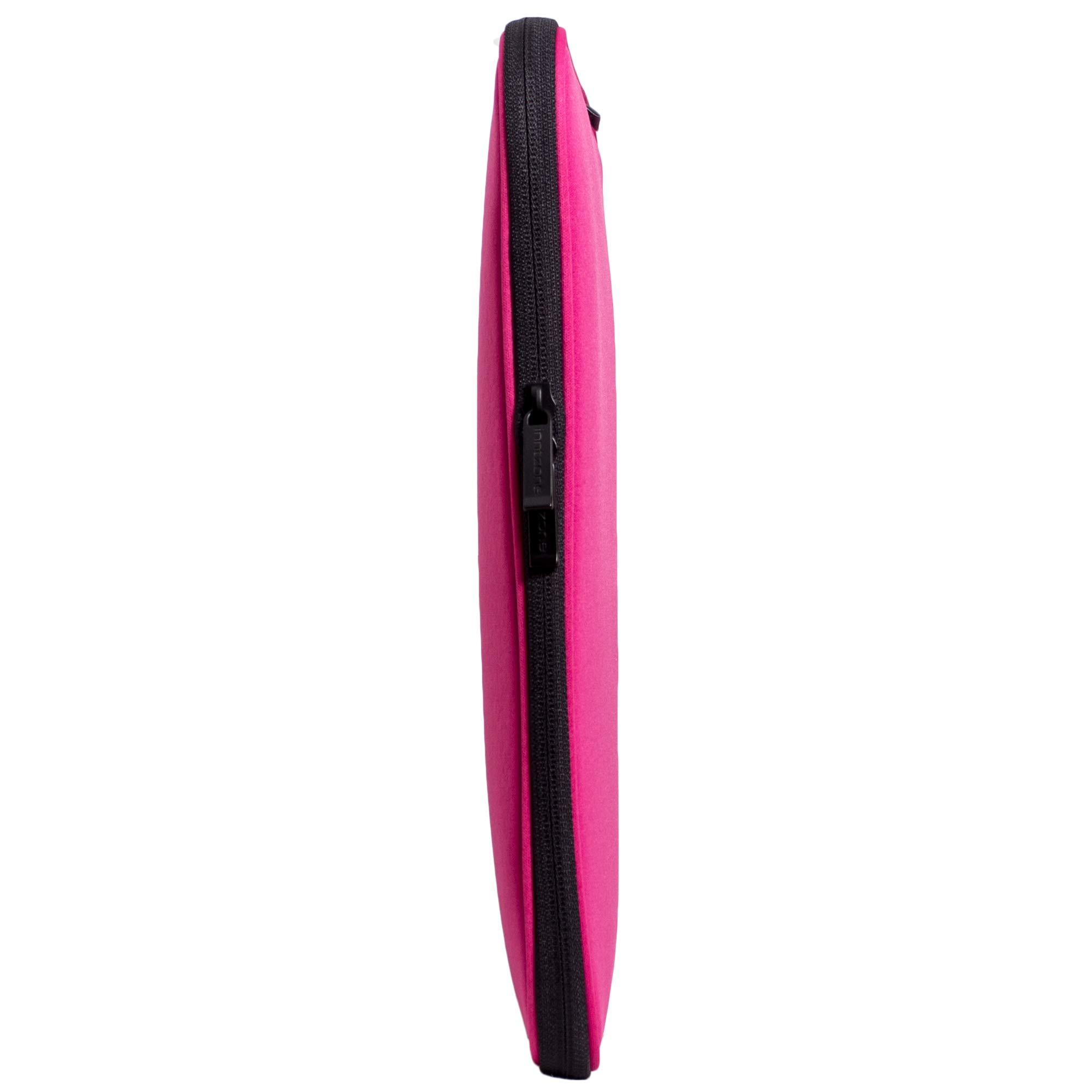 Inntzone Laptop Sleeve 13.3 Inch Foldable Slim Case Lightweight Bag Notebook Computer Carrying Flip Cover (Pink)