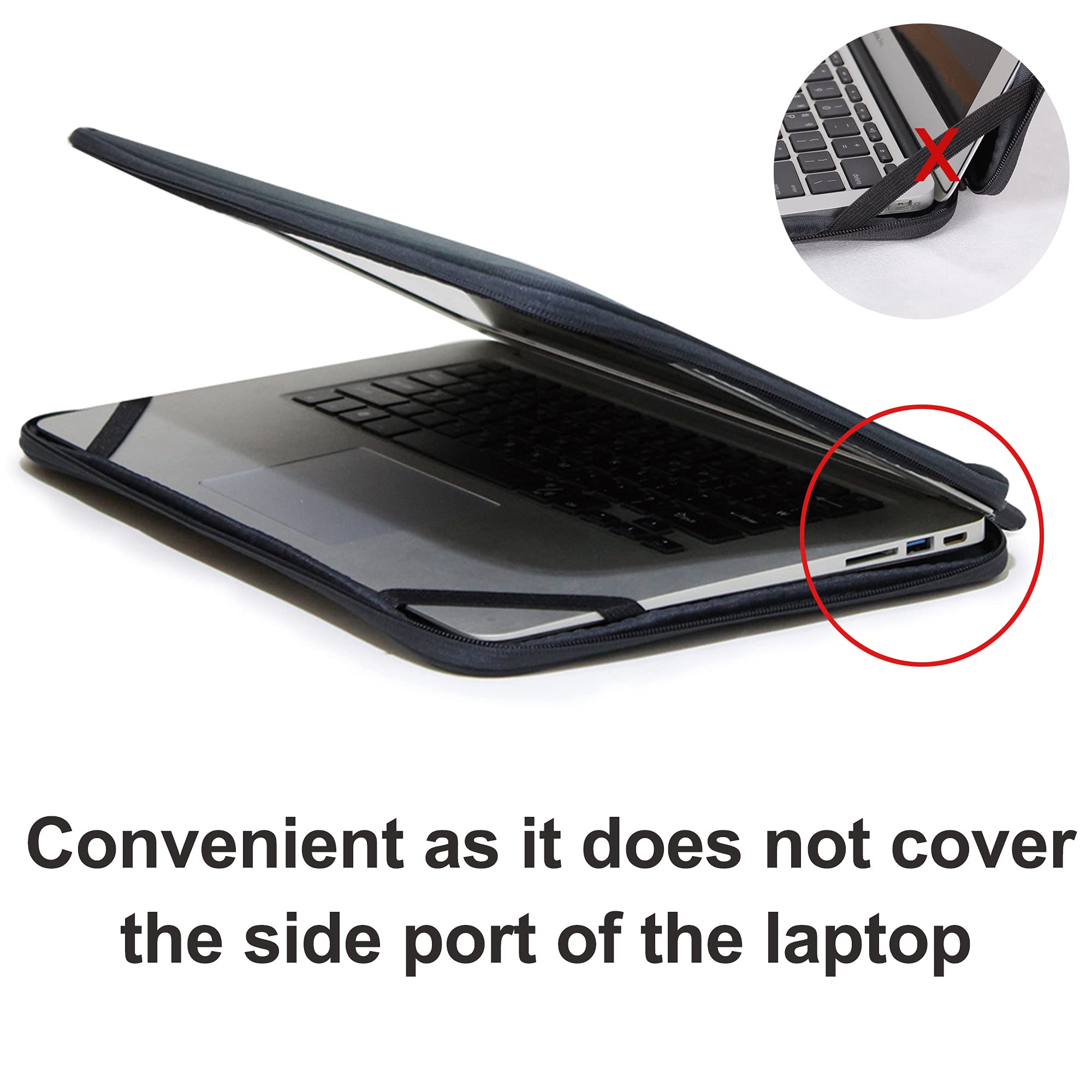 Inntzone Laptop Sleeve 13.3 Inch Foldable Slim Case Lightweight Bag Notebook Computer Carrying Flip Cover (Pink)