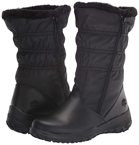 totes Womens Madina Snow Boots, Black, 10