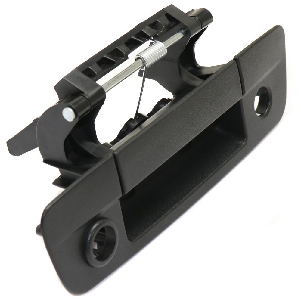 Evan Fischer Tailgate Handle Compatible with 2013-2018 Ram 1500, Fits 2013-2018 Ram 2500, Fits 2019-2022 Ram 1500 Classic Outside Textured Black With Camera Hole All Cab Types