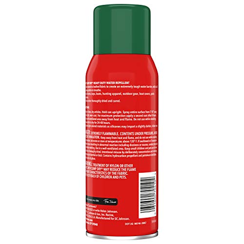 KIWI Camp Dry Water Repellent ,For Tents, Tarps, Boots, Boat Covers, Patio Furniture and More, Spray Bottle, 10.5 Oz (single unit)