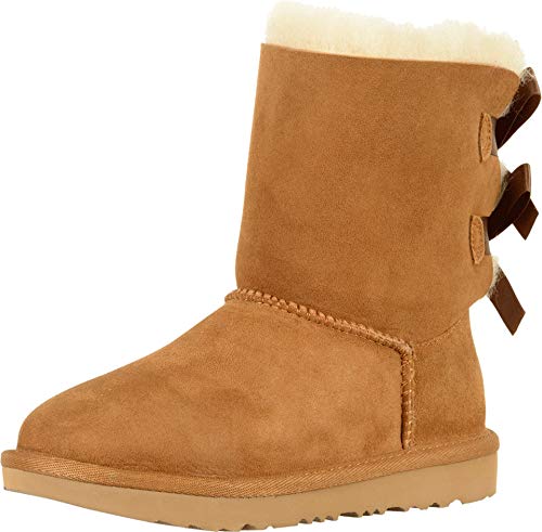 UGG Unisex-Child Mini Bailey Bow Ii Boot, Chestnut, 02