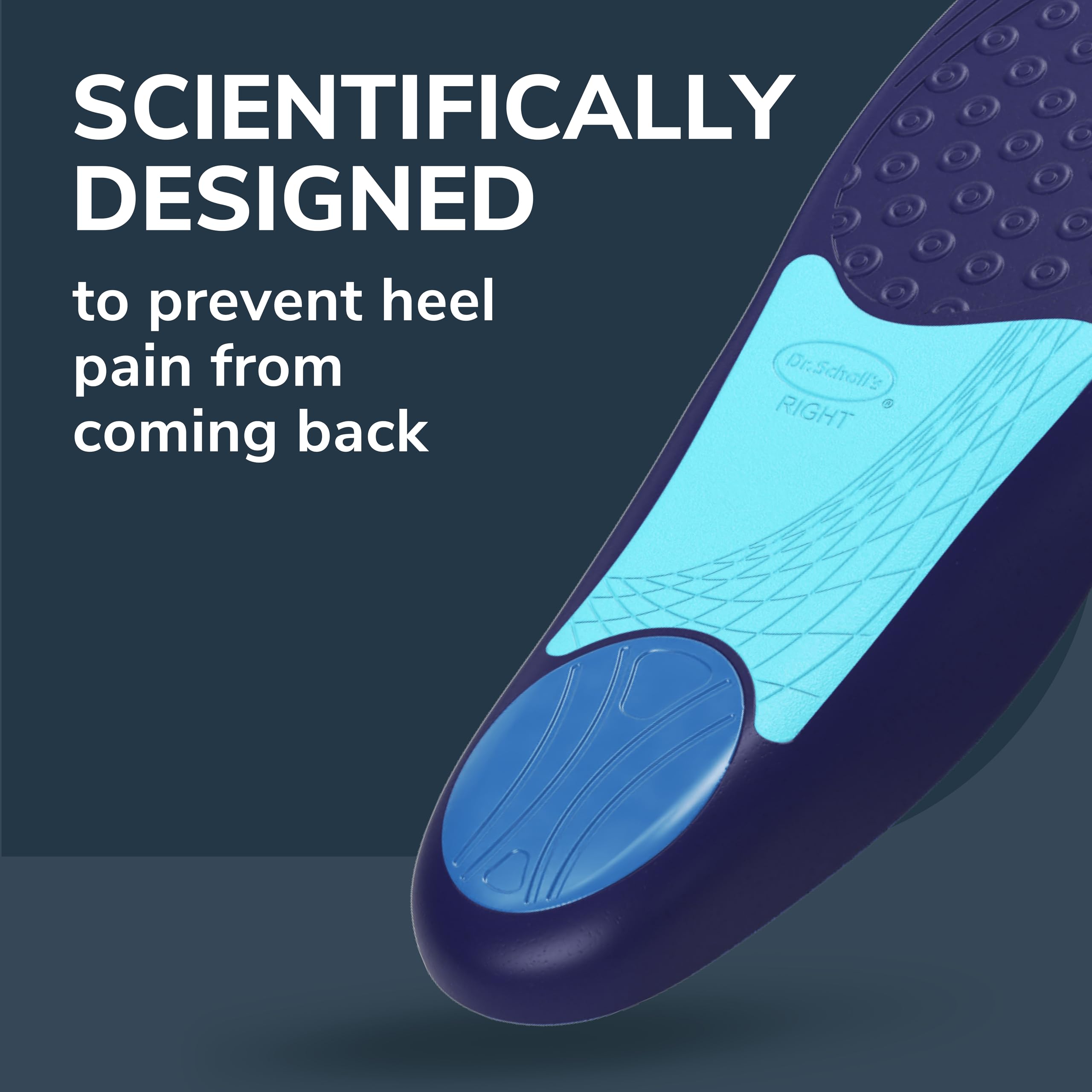 Dr. Scholl’s® Plantar Fasciitis Pain Relief Orthotic Insoles, Immediately Relieves Pain: Heel, Spurs, Arch Support, Distributes Foot Pressure, Trim to Fit Shoe Inserts: Women's Size 6-10, 1 Pair