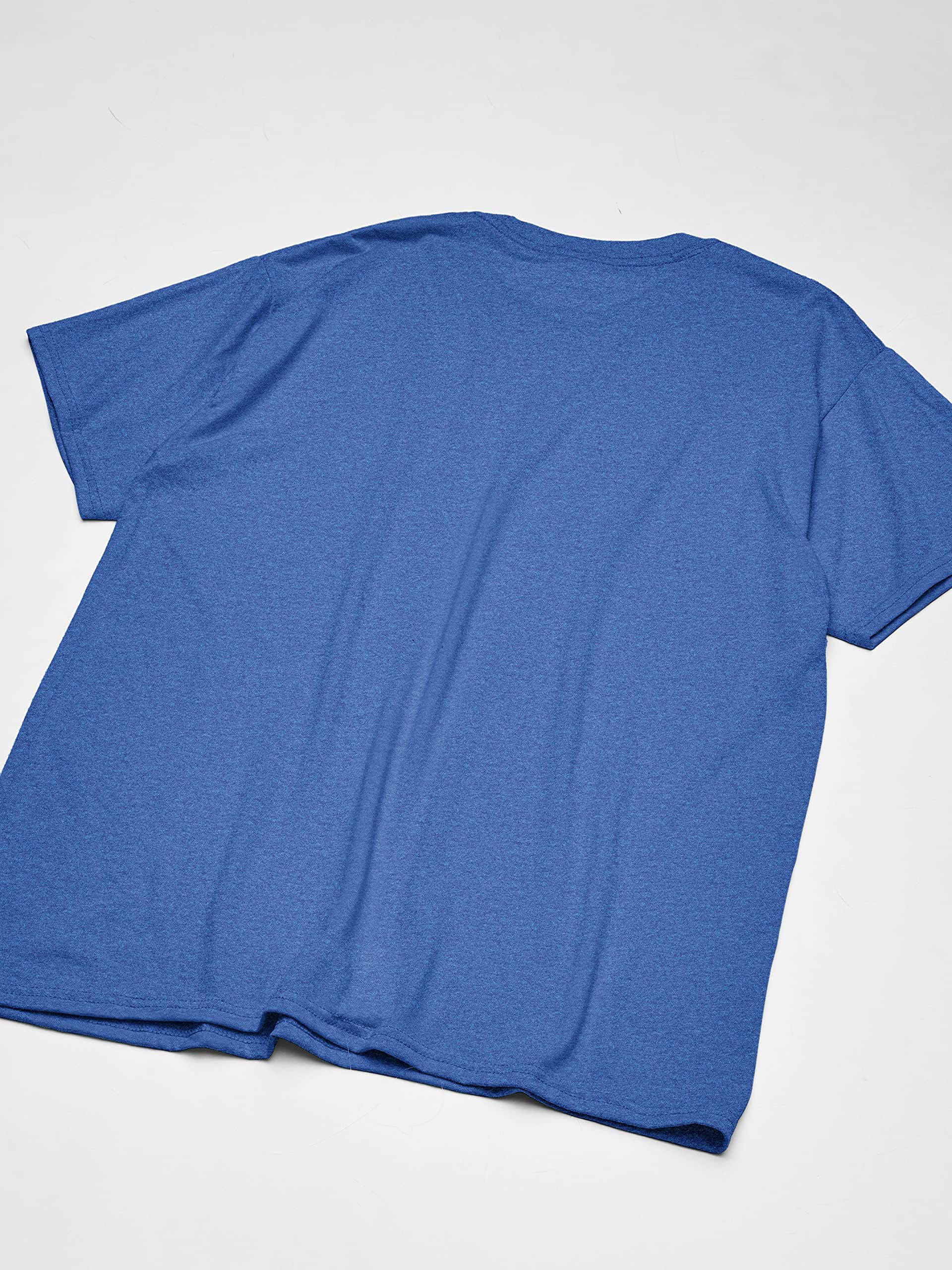 Hanes Men's Short Sleeve X-Temp T-Shirt with FreshIQ (Pack of 2), Royal Blue Heather, Medium