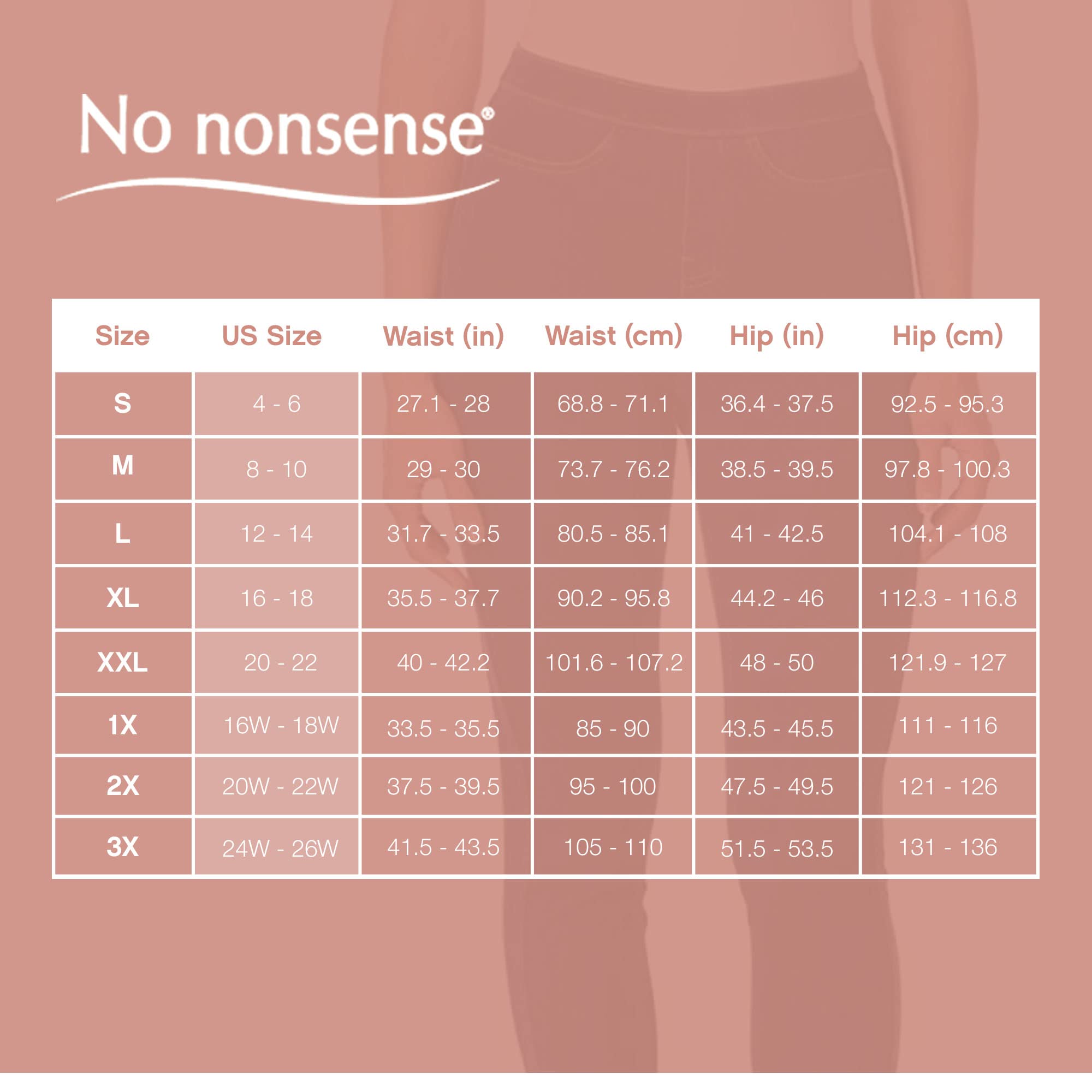 No nonsense Classic Leggings-Jeggings for Women with Real Back Pockets, High Waisted Stretch Jeans, Medium Wash Denim, X-Large