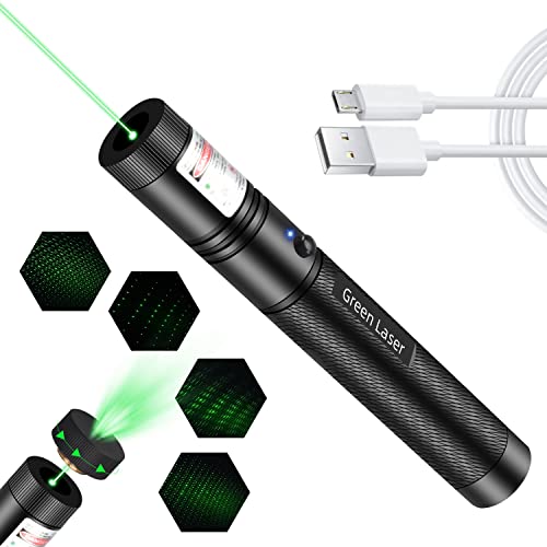 Long Range Green Laser Pointer High Power 10000 Feet, Rechargeable Green Laser Pointer High Power for Presentations Astronomy