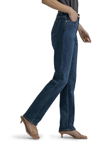 LEE Women's Classic Fit Monroe Straight-Leg Jean, Ellis, 12 Long