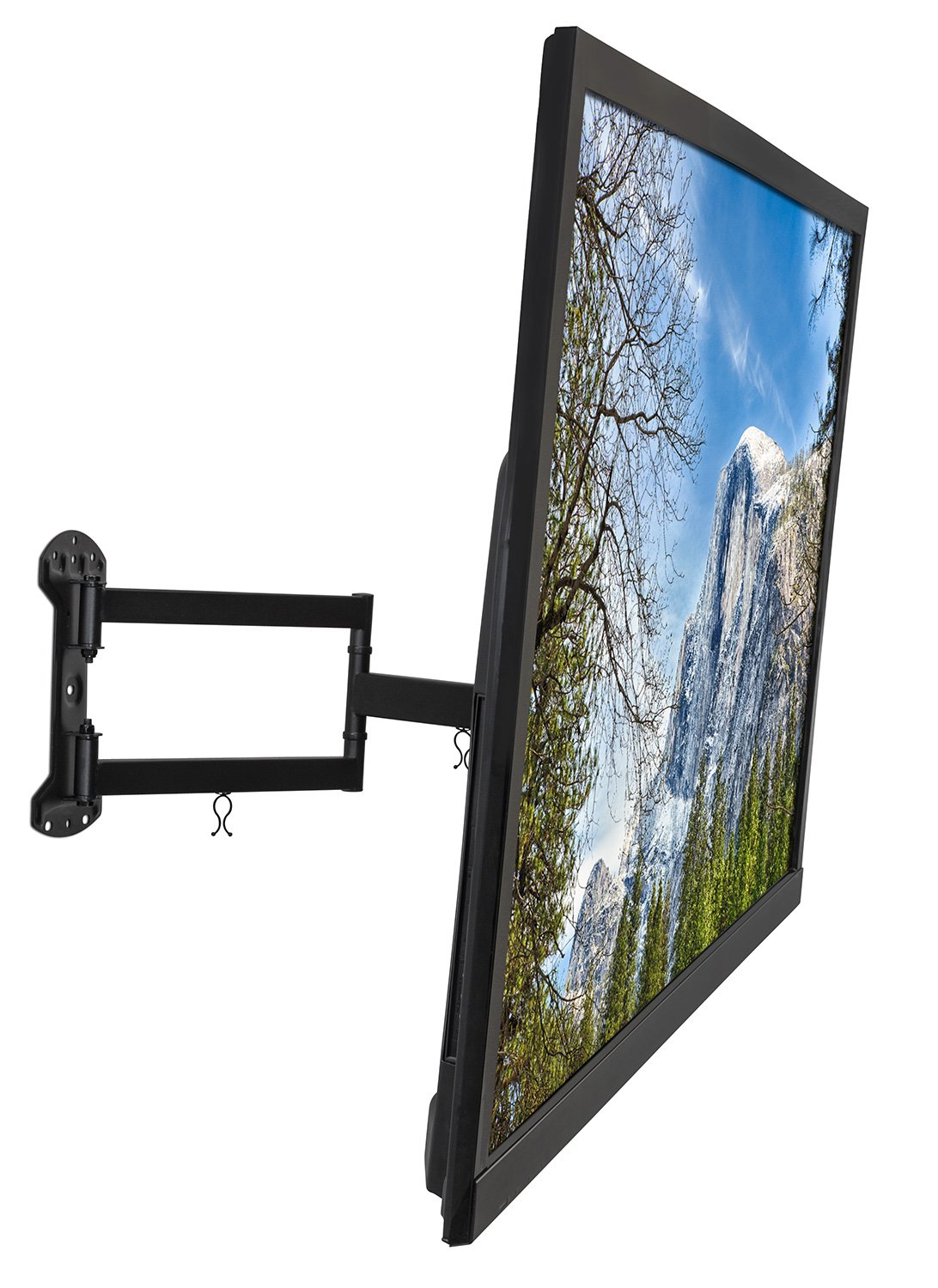 Mount-It! Full Motion TV Wall Mount | Long Arm TV Mount with 24 Inch Extension | Fits 32 to 55 Inch TVs with Up to VESA 400 x 400, 77 Lbs Capacity