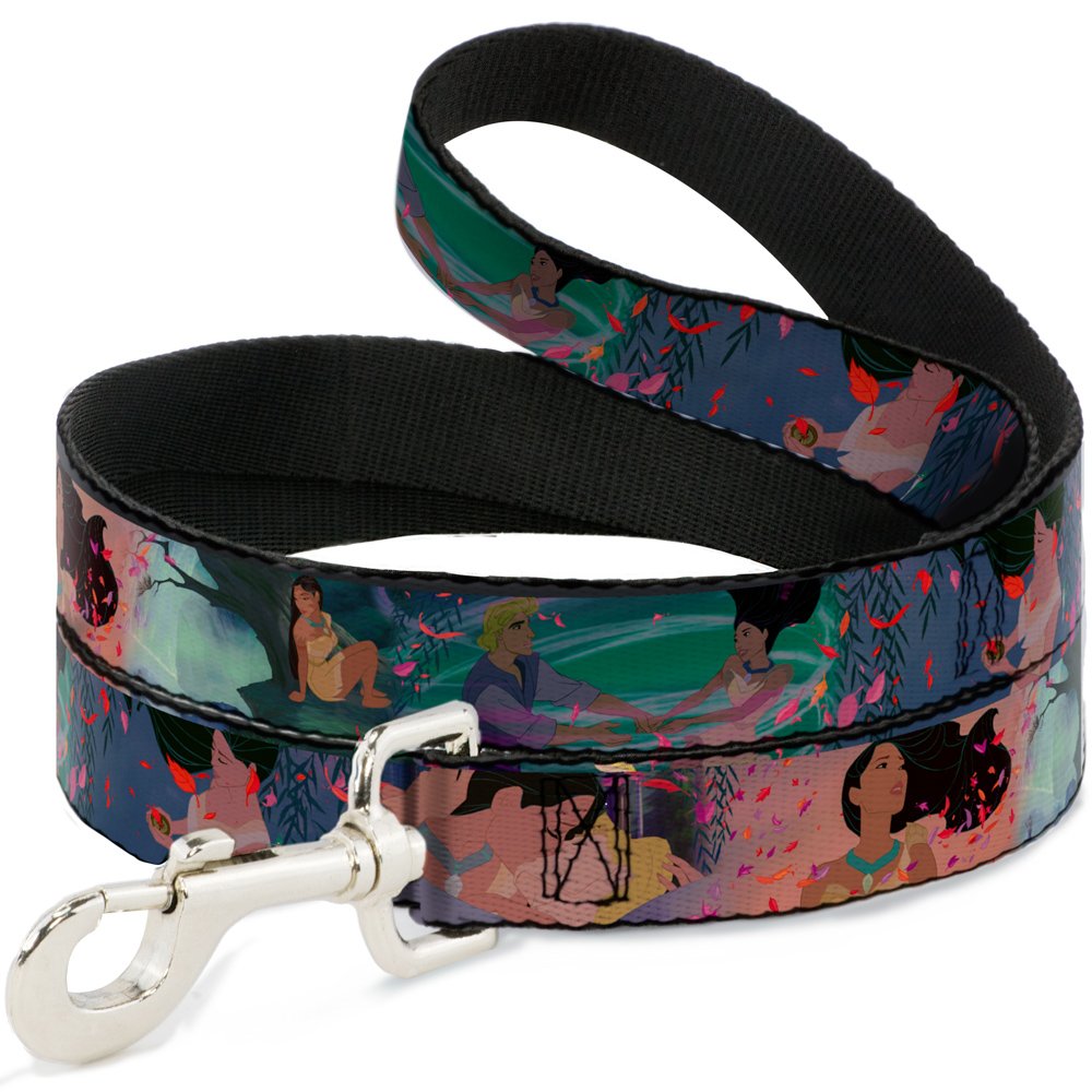 Dog Leash Pocahontas John Smith Scenes 4 Feet Long 0.5 Inch Wide