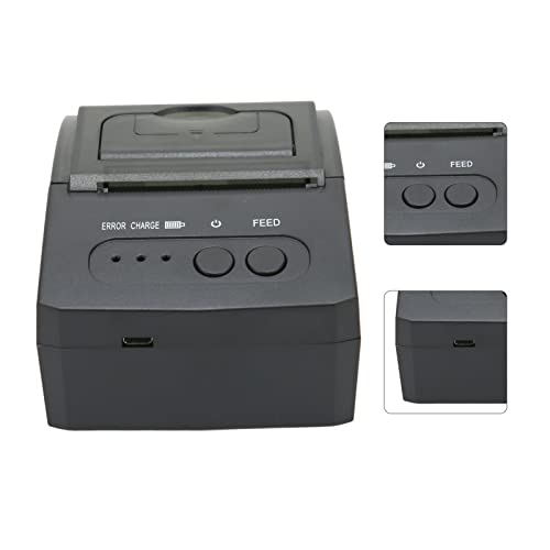 Thermal Label Printer, 203dpi 48mm/s Print Speed Wireless Label Printer for Shipping, Postage, Address, Barcodes, Product Info, Filing No Need Ink Suiteable for Express Delivery, Takeaway(#3)