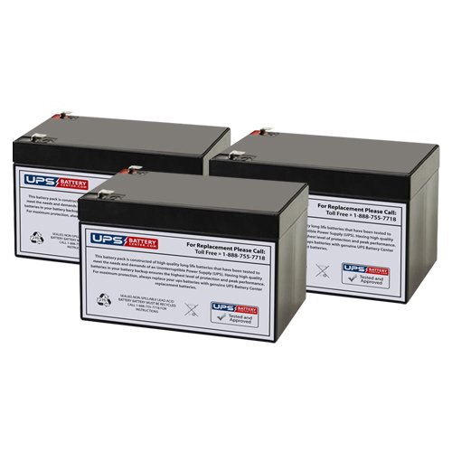 MotoTec 36V 12V 12Ah Electric Pocket Bike Replacement Battery Set