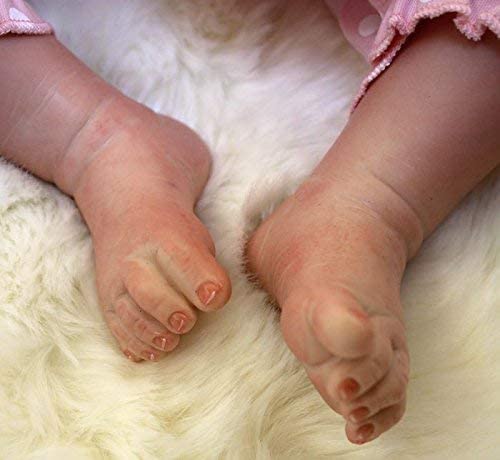 OCSDOLL Reborn Baby Dolls 22" Cute Realistic Soft Silicone Sleeping Baby Dolls Real Newborn Baby Doll Girl with Closed Eyes