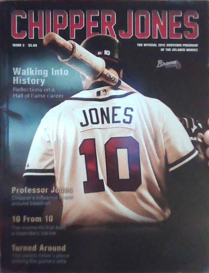 Official 2012 Souvenir Program of the Atlanta Braves (Chipper Jones)