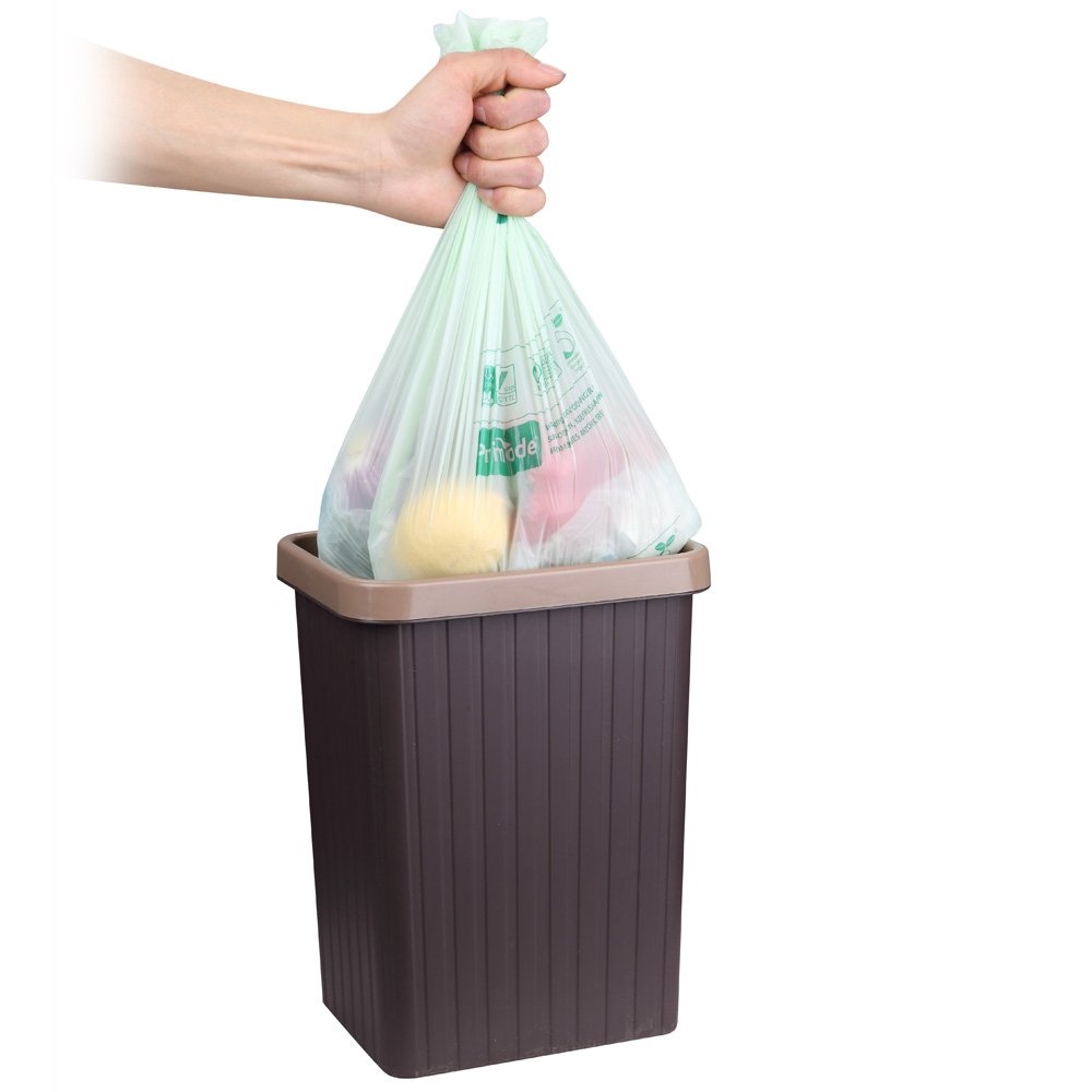 Compostable Bags, 2.6 Gallon Food Scraps Yard Waste Bags, 300 Count, Extra Thick 0.71 Mil. ASTM D6400 Compost Bags Small Kitchen Bag Certified by BPI and TÜV AUSTRIA