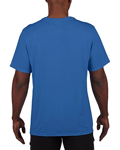 Gildan Men's 100% Polyester Moisture Wicking Performance T-Shirt, Royal, X-Large