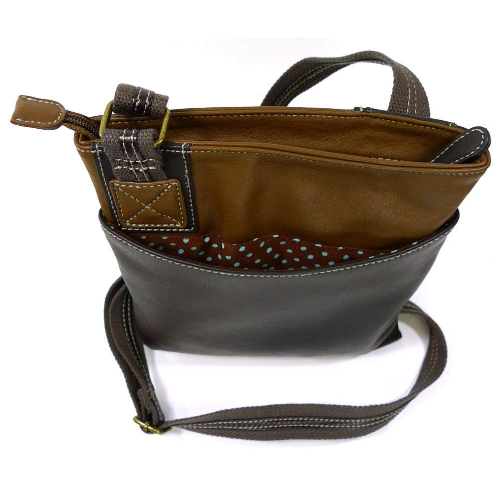 CHALA SWING Pack Cross Body Small Purse with Metal Mini Keychain (813-DB-OWL)