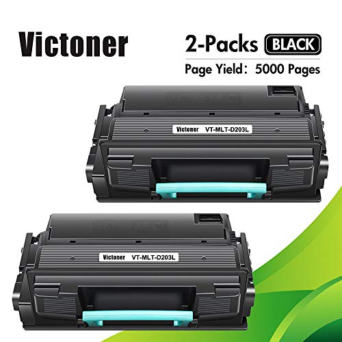 Victoner Compatible Toner Cartridge Replacement for Samsung 203L MLT D203L MLT-D203L MLTD203L Proxpress M3320ND M3870FW M4020ND M3370FD M3820DW M4070FR M4070FX Printer (Black, 2-Pack)