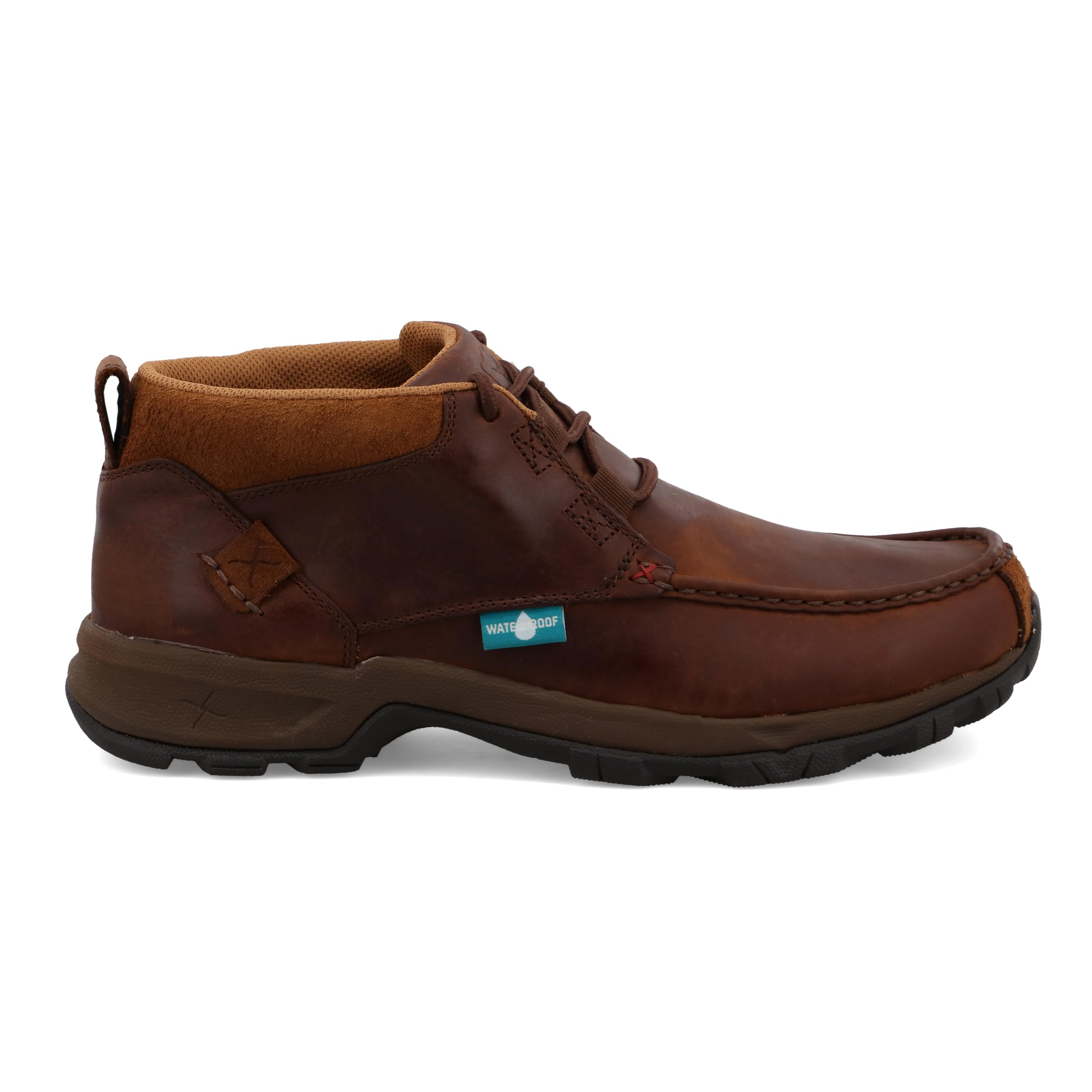 Twisted X Men's 4" Hiker Boot, Moc Toe, Dark Brown, 12 M
