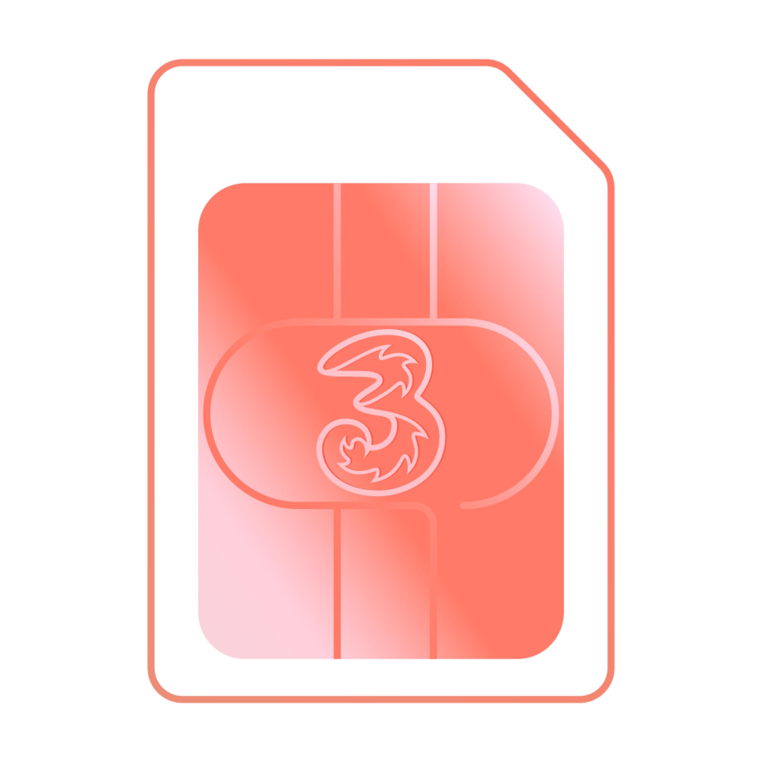 UK Three 1GB/30 Days Europe Sim Card in 42 Countries. Free SIMS No Registration Needed! Roaming Saver!